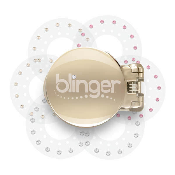 blinger® Shimmer Starter Kit with Gold-Plated blinger® Styling Tool ...